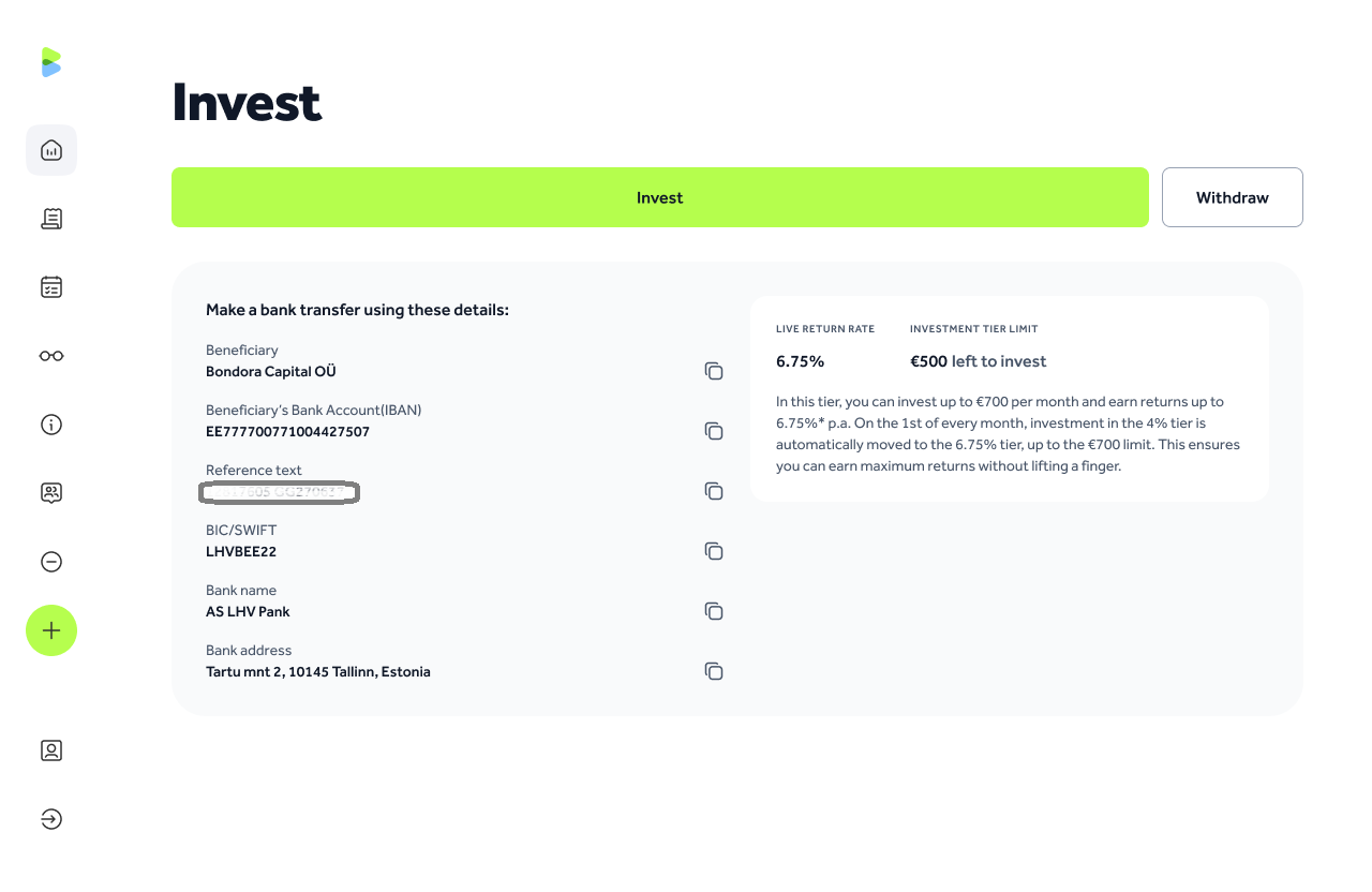 How do I add money to my Bondora account? – Bondora Help Center